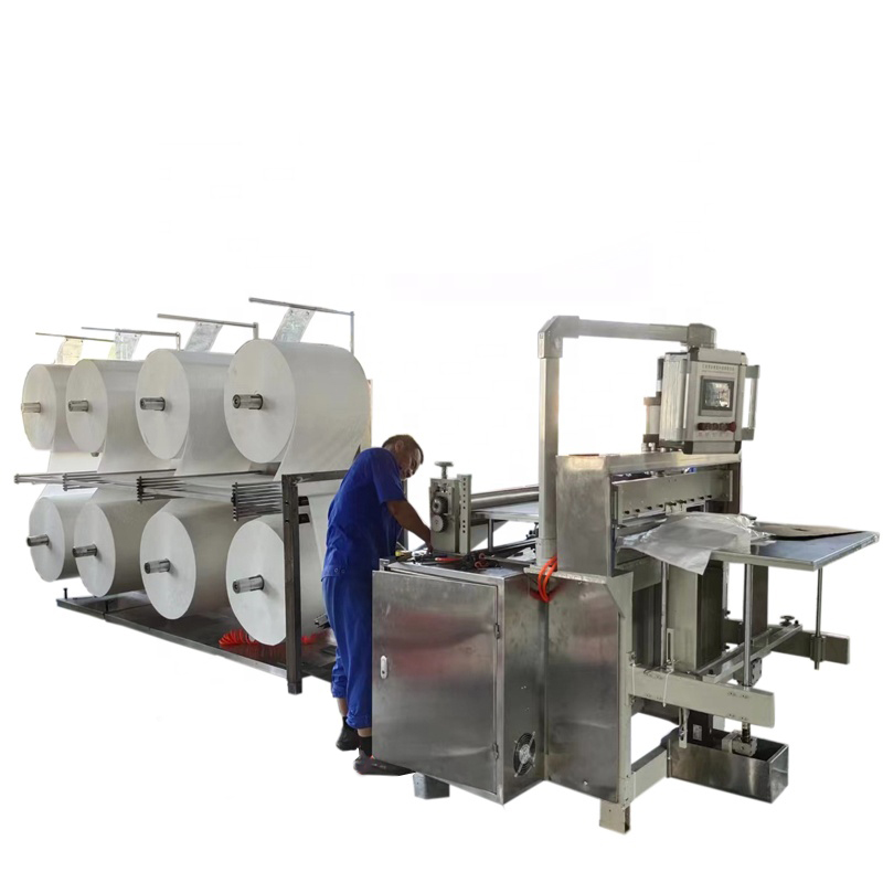 Non woven slice cutting machine